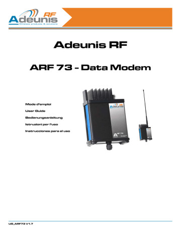 Adeunis RF ARF 73 User manual | Manualzz