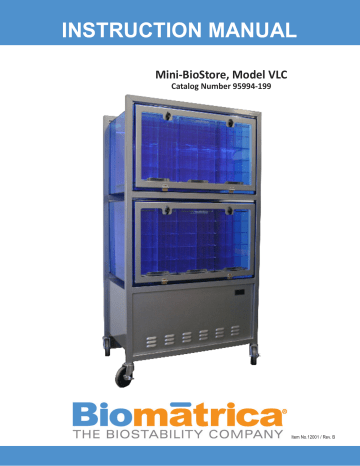 Mini-BioStore VLC Instruction Manual | Manualzz