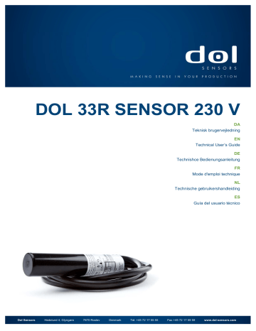 DOL 33R Capacitive Sensor Technical User's Guide | Manualzz