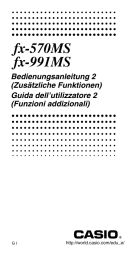 Casio fx-991MS - User's Guide, Manual, User manual