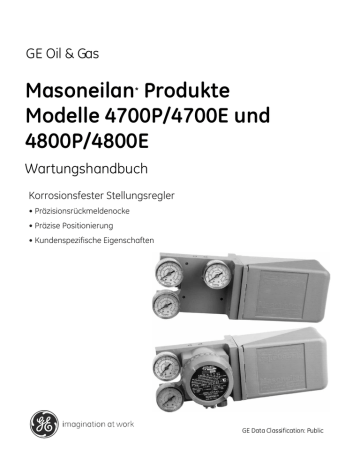 GE Oil & Gas Stellungsregler 4700 P/4700E & 4800 P/4800E ...