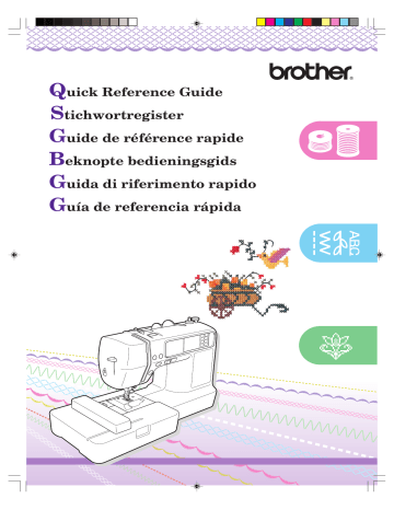 Brother Innov-is 900D Quick Reference Guide | Manualzz