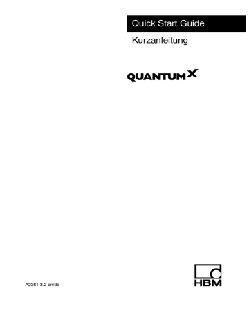 HBM QuantumX Quick Start Guide | Manualzz