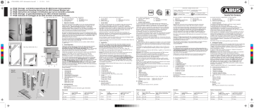 ABUS FTS 88 Window Lock Assembly and Operating Instructions | Manualzz