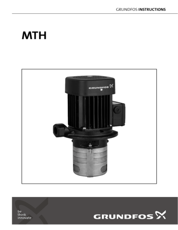 GRUNDFOS MTH 4-40/2 A-W-A-AUUV クーラントポンプ 取扱説明書 | Manualzz