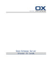 Open-Xchange Administration Benutzerhandbuch | Manualzz