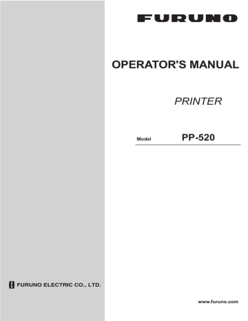 Furuno PP-520 Operator's Manual | Manualzz
