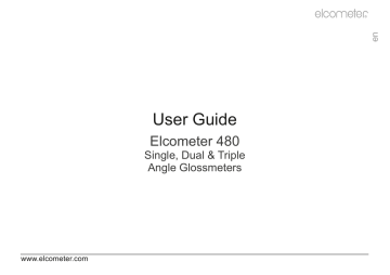 Elcometer 480 Single, Dual & Triple Angle Glossmeters User Guide | Manualzz