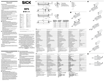 SICK MPS IO-Link Operating instructions | Manualzz