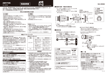 Headlamp SG-355B Instruction Manual | Manualzz
