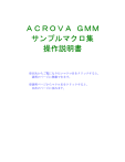 日立 GMM V、GMM for Windows、GMM 1000 マクロ集 操作説明書 | Manualzz