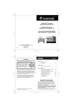 Nintendo GameCube - Owner's manual, User manual | manualzz.com