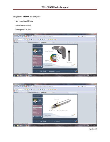 Luidia TBI eBeam Mode d'emploi | Manualzz