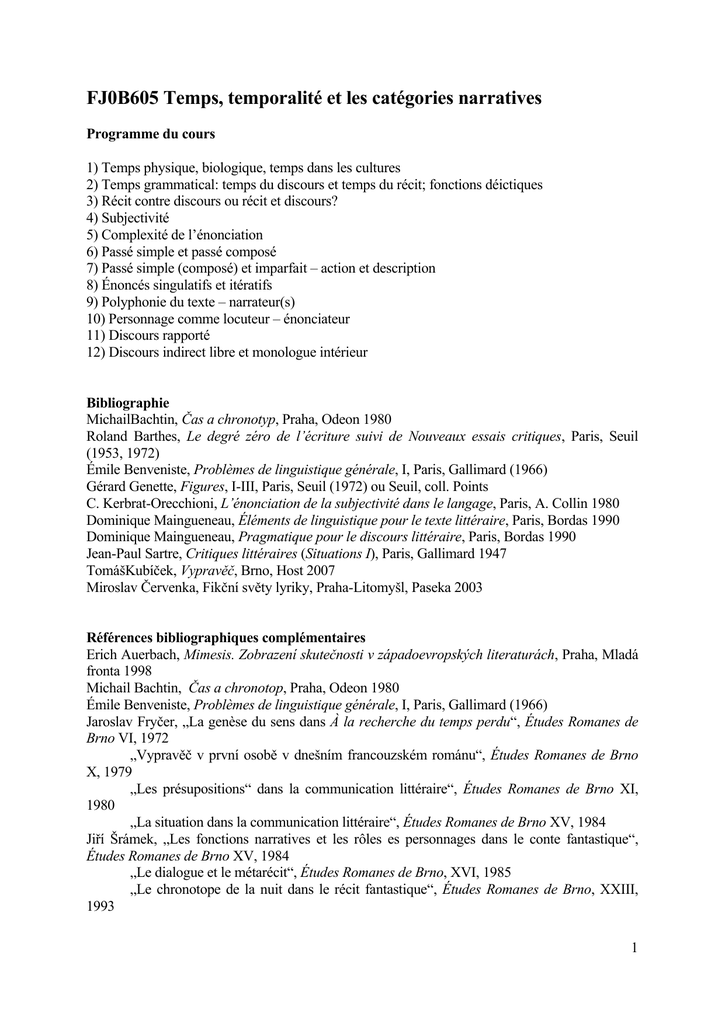 temporalité narrative