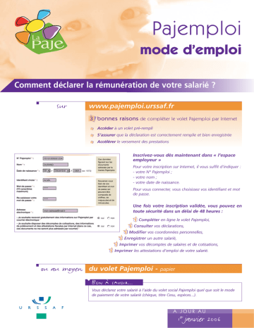 Pajemploi | Manualzz