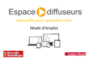 Espace diffuseurs - Mode d'emploi | Manualzz