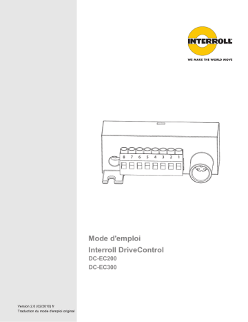Interroll DriveControl DC-EC200 & DC-EC300 - Mode d'emploi | Manualzz