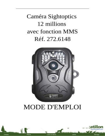 Mode d'emploi Caméra de surveillance Sightoptics 12 millions | Manualzz