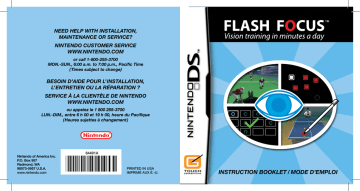 Nintendo DS FLASH FOCUS Instruction Booklet | Manualzz