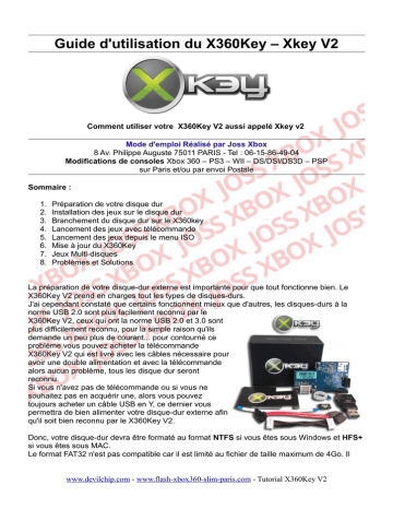 Manuel d'utilisation V2 X360Key | Manualzz