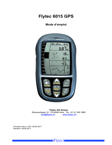 Manuel d'emploi Flytec 6015 GPS | Manualzz