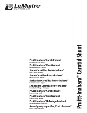 Pruitt-Inahara® Carotid Shunt | Manualzz
