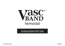 Vasc Band Hemostat Instructions for Use | Manualzz