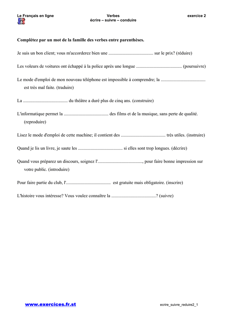 Le présent du verbe aller #8211 Exercices - Eklablog