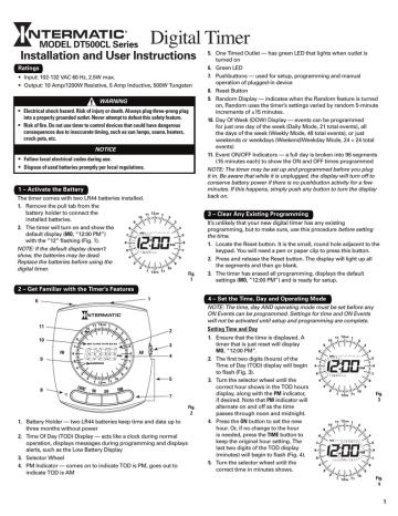 Digital Timer | Manualzz