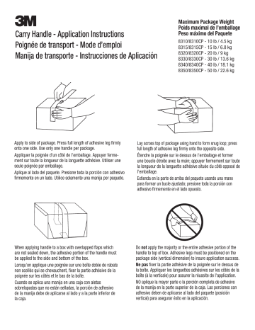 3M Carry Handle 8320 Instruction | Manualzz