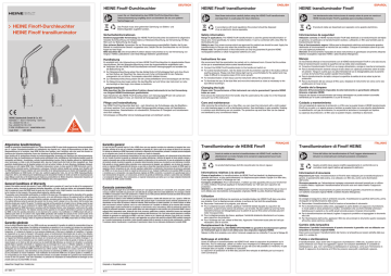 Heine Finoff Transilluminator Instruction | Manualzz