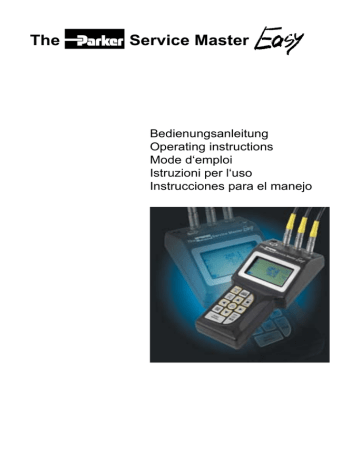 Parker Service Master Easy Operation Manual | Manualzz