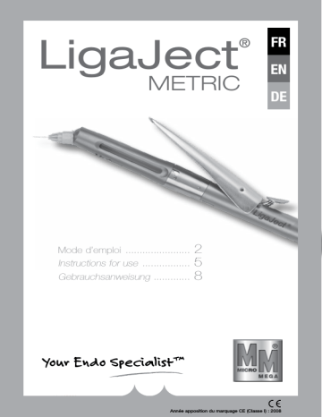 LigaJect METRIC Instructions for use | Manualzz