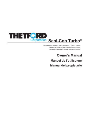 Sani-Con Turbo Owner's Manual | Manualzz