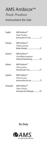 AMS Ambicor Penile Prosthesis Instructions for Use | Manualzz