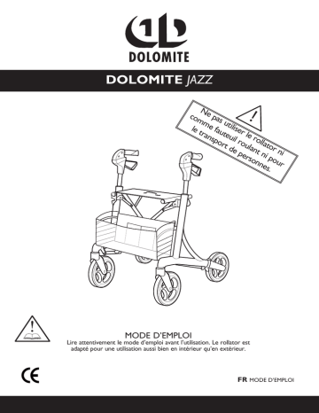 Rollator JAZZ - Mode d'emploi | Manualzz
