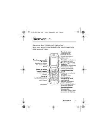 Motorola V360v Mode d'emploi | Manualzz
