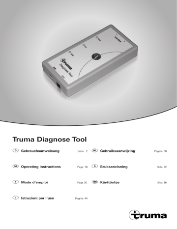 Truma Diagnose Tool Operating Instructions | Manualzz