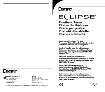Eclipse Laboratory Directions For Use | Manualzz