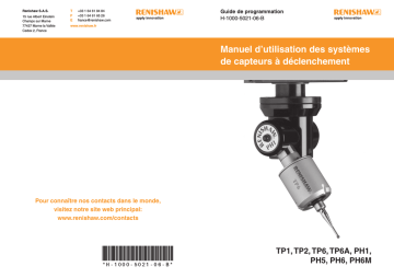 Renishaw PH1 Mode d'emploi | Manualzz