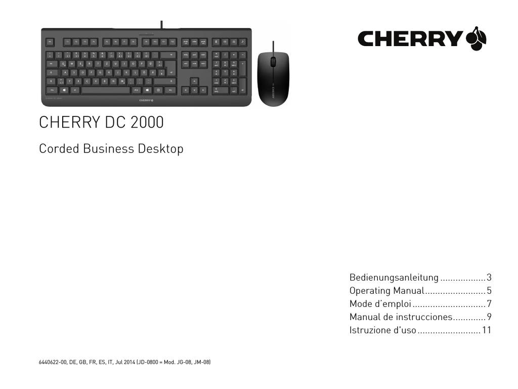 Cherry DC 2000 User's Manual | Manualzz