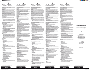 Dentsply Sirona FileCare EDTA Instructions for use | Manualzz