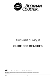 Beckman Coulter AU480 - Owner's manual, User's Guide, Manual