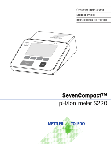 SevenCompact™ pH/Ion meter S220 | Manualzz