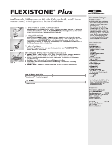 FLEXISTONE® Plus | Manualzz