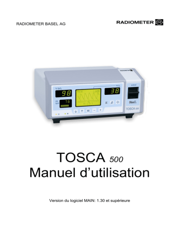 TOSCA 500 Manuel d’utilisation | Manualzz