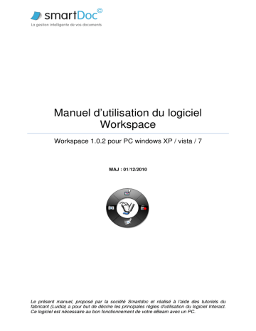 Manuel d’utilisation logiciel Workspace - Smartdoc | Manualzz