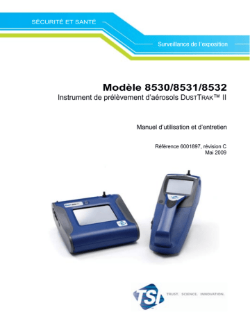 tsi 8532 DustTrak™ II Aerosol Monitor Manuel du propriétaire | Manualzz