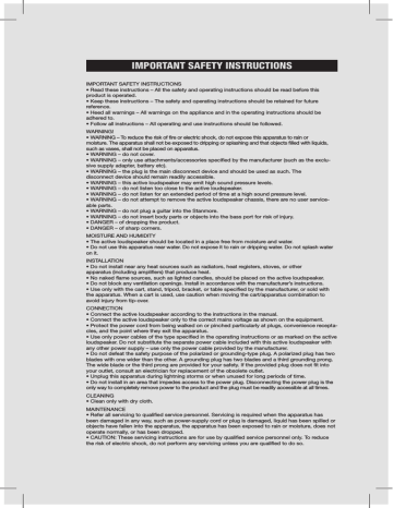 important safety instructions | Manualzz