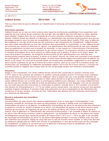 Notice d'utilisation Cellbind Screen, Cellbind P2, Cellbind P3 ...